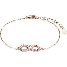 Amor Damen Armband, 925er Silber, roségold