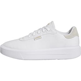 Adidas Court Platform Sneaker, Skate-Look, Plateausohle, für Damen, weiß, 36 2/3
