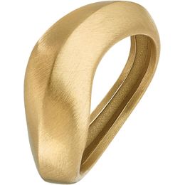 NOELANI Damen Ring "Wave", Edelstahl, gold