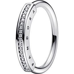 Damen Ring "Pandora Signature", 925er Silber, silber