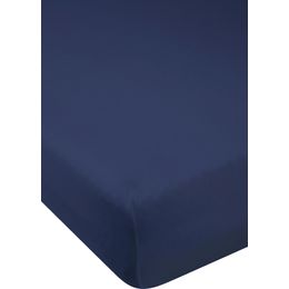 Galeria home Jersey-Spannbettlaken, blau