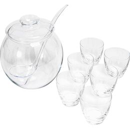 Bohemia Bowle-Set "Libera", 9-teilig, transparent