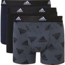 Adidas Active Flex Cotton Pants, 3er-Pack, 4-Wege-Stretch, für Herren, blau, L