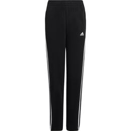 Adidas Jogginghose "Essentials 3-Stripes", Baumwollmix, Seitentaschen, für Kinder, schwarz, 128