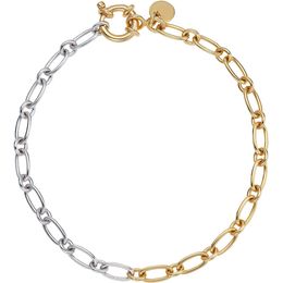 NOELANI Damen Armband "Chunky Chain", 925er Silber, gold