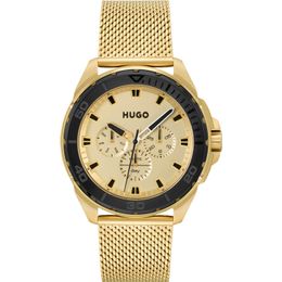 HUGO WATCHES Herren Multifunktionsuhr "1530288", gold, 99