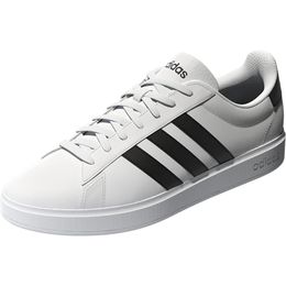 Adidas Sneaker "Grand Court 2.0", Leder, dämpfend für Herren, weiß, 42