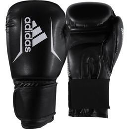 Adidas Boxhandschuhe "Speed", Kunstleder, Marken-Logo, schwarz, 4 oz