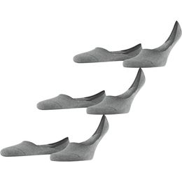 Falke Step Füßlinge, 3er-Pack, Medium-Cut, für Herren, grau, 47-48