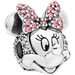 Pandora Charm "Disney Minnie 797496CZS", 925er Silber, silber