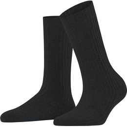 Falke Cosy Wool Geschenkset, Mütze, Socken, Cashmere, für Damen, schwarz, 39-42