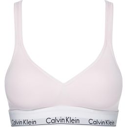 Calvin Klein Modern Cotton Bralette, gekreuzte Träger, Label-Bund, für Damen, pink, S