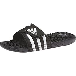 Adidas Badesandalen "Adissage", Massagefunktion, verstellbar, für Herren, schwarz, 46