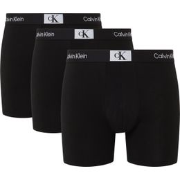 Calvin Klein Pants, kurz, 3er-Pack, Logo-Bund, für Herren, schwarz, S