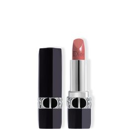 Rouge Dior - Nachfüllbarer Lippenstift, Lippen Make-up, lippenstifte, Stift, rosa (100 NUDE LOOK), satin/schimmernd/glänzend,