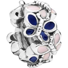 Pandora Damen Charm-Zwischenelement Schmetterlinge "797870ENMX", 925er Silber, silber