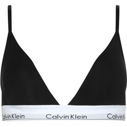 Calvin Klein Triangel-BH, Logo-Bund, für Damen, schwarz, M