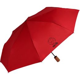 Happy Rain® Regenschirm, einfarbig, für Damen und Herren, rot