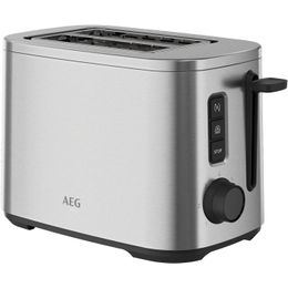 AEG Toaster "Deli 5 T5-1-4ST", Brötchenaufsatz, silber