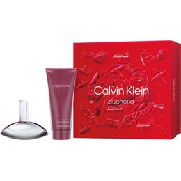 Calvin Klein Euphoria, Duftset (Eau de Parfum 30 ml, parfümierte Bodylotion 100 ml), Damen, orientalisch