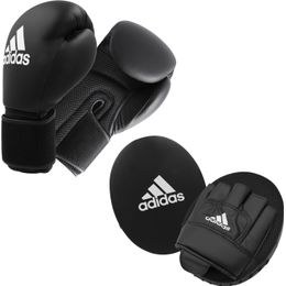 Adidas Boxhandschuhe, Logo, schwarz, 14