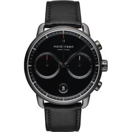 Nordgreen Herren Chronograph, schwarz, 99