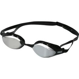 arena Schwimmbrille "Airspeed Mirror", Anti-Fog Beschichtung, UV-Schutz, schwarz, 0