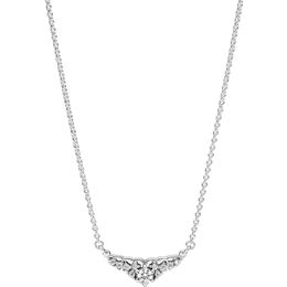 Pandora Damen Kette mit Anhänger "396227CZ-45", 925er Silber, silber