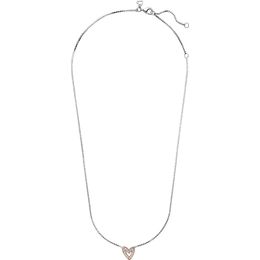 Pandora Damen Kette mit Anhänger, 925er Silber, bicolor