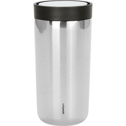 Stelton Thermobecher "To-Go Click", 400 ml, silber