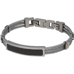 Manguun Herren Armband, Edelstahl, silber