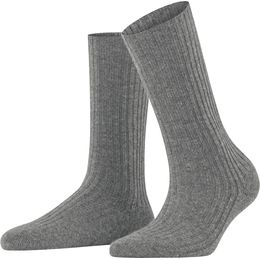 Falke Cosy Wool Geschenkset, Mütze, Socken, Cashmere, für Damen, grau, 39-42