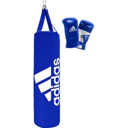 Adidas Blue Corner Boxing Set, Boxsack, Boxhandschuhe, blau, 18