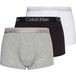 Calvin Klein Structure Cotton Pants, 3er-Pack, Logo-Bund, für Herren, weiß, M