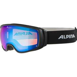 Alpina Skibrille "Double Jack Plnt", Q-LITE Scheibe, schwarz, OneSize