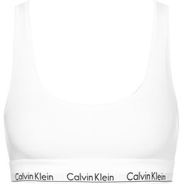 Calvin Klein Modern Cotton Bustier, Logo, für Damen, weiß, L