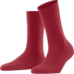 Falke Sensitive London Socken, weich, Komfortbündchen, für Damen, rot, 35-38
