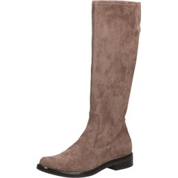 Caprice Stiefel, Leder-Optik, Blockabsatz, für Damen, beige, 37.5