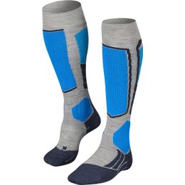 Falke SK2 Intermediate Skisocken, mittelstarke Polsterung, für Herren, blau, 44/45