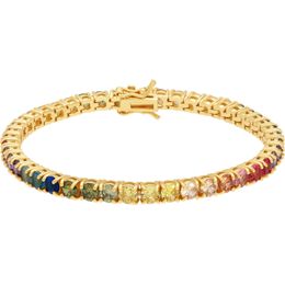 VANDENBERG Damen Armband Rainbow, 925er Silber, gold