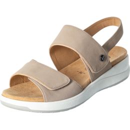 Caprice Sandalen, Leder-Synthetik, Memory-Foam, für Damen, beige, 41