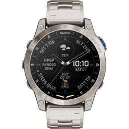 Garmin® Herren Aviator-Smartwatch D2™ MACH 1 "010-02582-51", silber