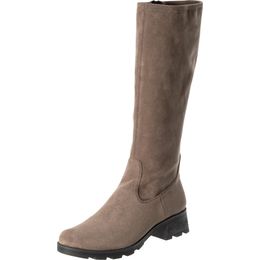 Caprice Stiefel, Reißverschluss, Lederoptik, Blockabsatz, für Damen, beige, 39