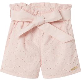 Guess Shorts "Sangallo", Lochspitze, Bindegürtel, für Babys und Kleinkinder, rosa, 80