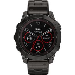 Garmin® Touchscreen-Smartwatch FĒNIX® 7 SAPPHIRE SOLAR "010-02540-39", schwarz