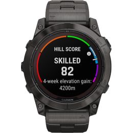 Garmin® Touchscreen-Smartwatch FĒNIX®7X PRO - SAPPHIRE SOLAR EDITION "010-02778-30", grau, 99