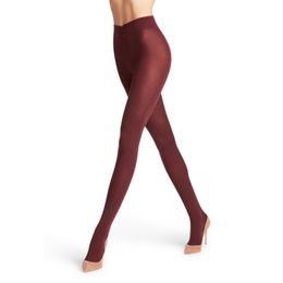 Falke Softmerino Strickstrumpfhose, Schurwollanteil, temperaturregulierend, für Damen, rot, 42/44