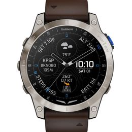 Garmin® Herren Aviator-Smartwatch D2™ MACH 1 "010-02582-55", braun