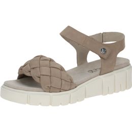 Caprice Sandalen, Leder, Klettverschluss, für Damen, beige, 39