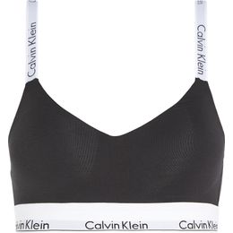 Calvin Klein Modern Cotton Bralette, breiter Träger, Logo-Unterbund, für Damen, schwarz, M